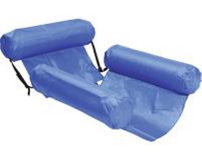 120 x 100cm Inflatable Floating Water Chair /Lounger in Blue For Pool ...