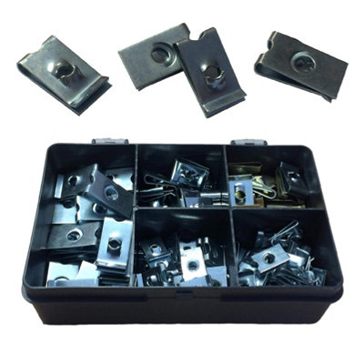 120 x Assorted Metric U Nut Fasteners - Interior Trim Self Tapping ...