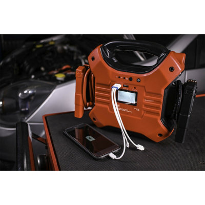 1200A Jump Starter Power Pack - Lithium-ion Battery - Overload Protection