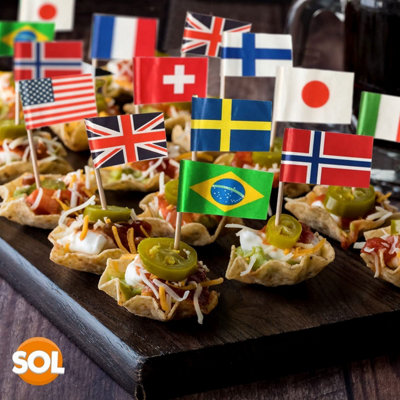 1200pk Cocktail Sticks for Food - 12 x 100pk Toothpicks Wooden - Tooth ...