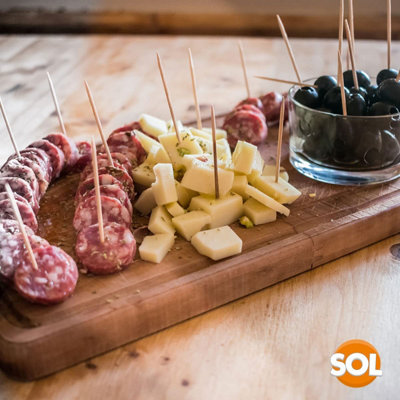 1200pk Cocktail Sticks for Food - 12 x 100pk Toothpicks Wooden - Tooth ...