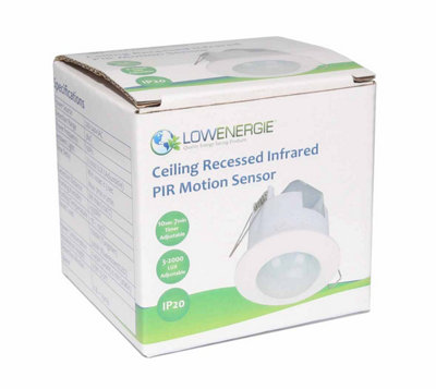 1200w Ceiling Recessed Occupancy Sensor | DIY at B&Q