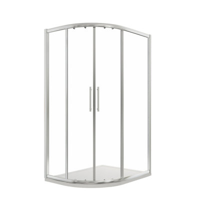 1200x900mm Offset Quadrant Corner Entry Shower Enclosure Cubicle Easy ...