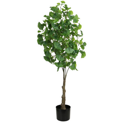 120cm Artificial Ginkgo Tree Indoor Artificial Potted Plant | DIY at B&Q