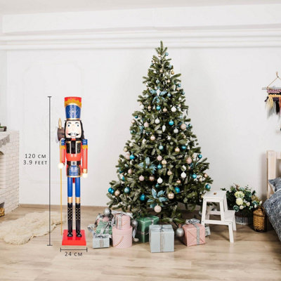 120cm Wooden Nutcrackers Figures Christmas Ornament | DIY at B&Q