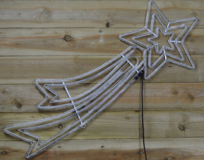 120cm x 46cm LED Shooting Star Rope Light Silhouette Christmas Decoration
