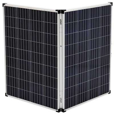 120W 12V Black Portable Folding Generate Power Solar Panel Kit with ...
