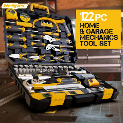 122 PC Mechanics Hand Tool Kit For Car & Bike - Ideal for Auto Repairs ...