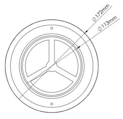 125mm (5") Stainless Steel Ceiling/Wall Valve