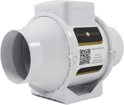 125mm Silent Inline Air Intake Fan Powerful Extractor for Hydroponic ...