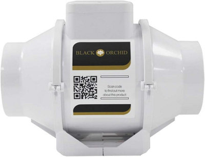 125mm Silent Inline Air Intake Fan Powerful Extractor for Hydroponic ...