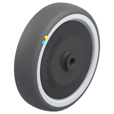 125mm wheel with grey electrically conductive thermoplastic ...