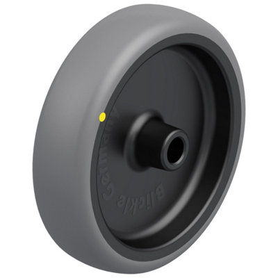 125mm wheel with grey electrically conductive thermoplastic rubber on ...