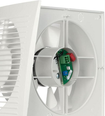 125MM WHITE EXTRACTOR FAN WITH TIMER