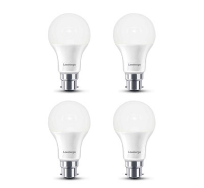 125w Equivalent LED Bulb 15w B22 Warm White 3000K - Pack of 4