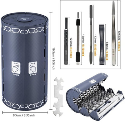 128-in-1 Precision Magnetic Screwdriver Set - Ideal for Electronics PC ...