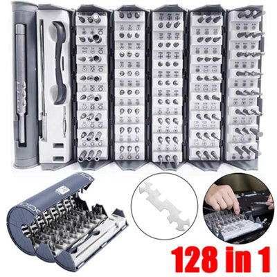 128 Piece Magnetic Precision Screwdriver Set- for Electronics, PC and ...
