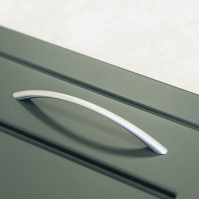 128mm Matt Chrome Bow Cabinet Handle