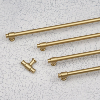 128mm Matt Gold Industrial Pipe Handle