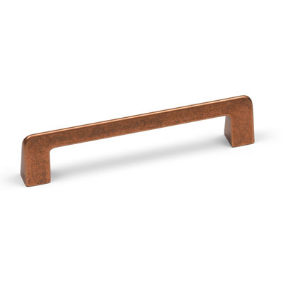 128mm Rustic Antique Copper Kitchen Cabinet Handle | DIY at B&Q