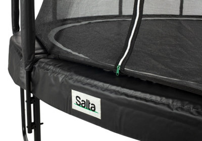 12ft Salta Black Round Premium Edition Trampoline with Enclosure