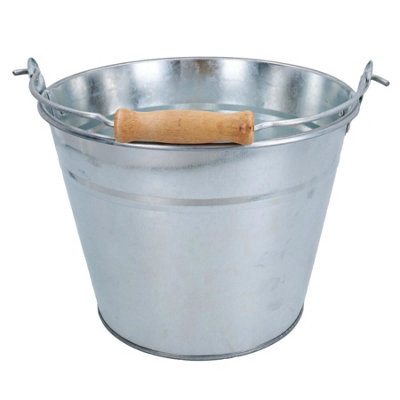 12L Galvanised Steel Metal Bucket Pail Water Coal House Garden Plant 10PK