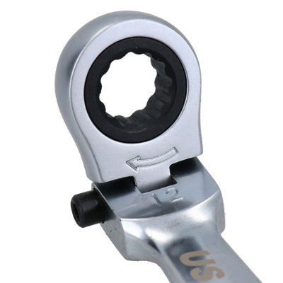 12mm Flexi Flexible Enclosed Ring Ratchet Spanner With Lockable Head 72 ...