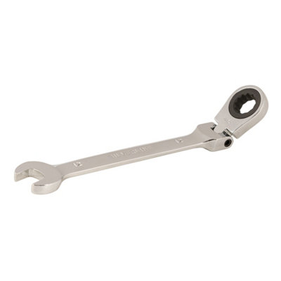 12mm Flexible Ratchet Ring Spanner Pivot Metric Car Lorry Garage Handy Tool