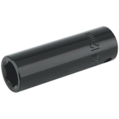 12mm Forged Deep Impact Socket - 3/8 Inch Sq Drive Chrome Vanadium ...
