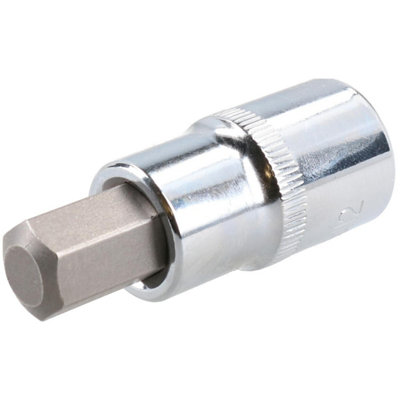 12mm Hex Bit Metric Allen Socket Male 1/2" Drive 55mm Length Strengthened Tip