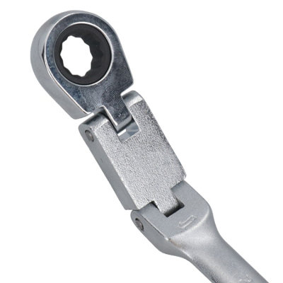 12mm Metric Double Jointed Flexi Ratchet Combination Spanner Wrench 72 ...