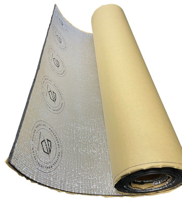 12mm Self Adhesive Aluminium Acoustic Thermal Insulation Foam Roll 5m x 1m
