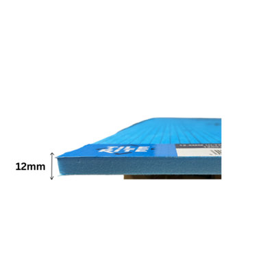 12MM WATERPROOF XPS TILE BACKER BOARD 1200X600MM PACK OF 10 LIGHTWEIGHT ...