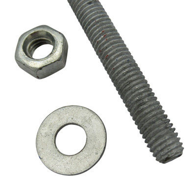 12MM X 135MM Galvanised Collared Eyebolt With Ring - Steel Eye Bolt Nut ...