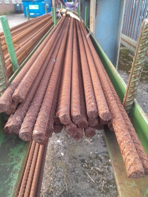 12mm x 450mm Ribbed Concrete Reinforcement Steel Bar (Reinforcing Rebar ...