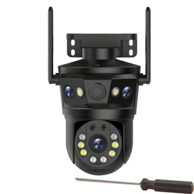 12MP 6K Triple Lens IP Camera Wireless WIFI Outdoor CCTV PTZ Home ...