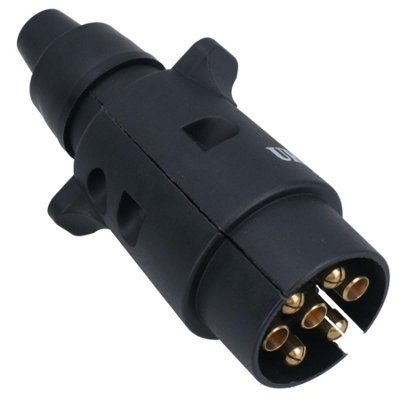 12N 7 Pin Plug Plastic Car Trailer Caravan Electrical Wiring Lights ...