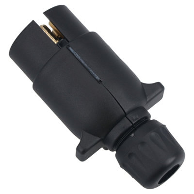 12N 7 Pin Plug Plastic Car Trailer Caravan Electrical Wiring Lights ...