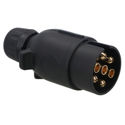 12N 7 Pin Plug Plastic Car Trailer Caravan Electrical Wiring Lights ...
