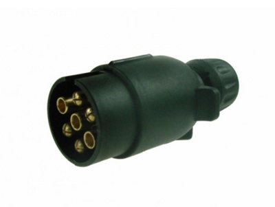 12N Type 7-Pin Plug, Plastic clip-close | DIY at B&Q