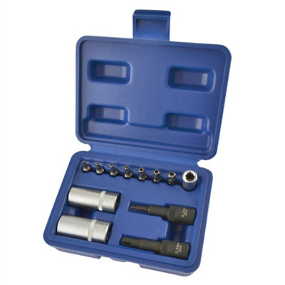 12pc Air Conditioning Service Repair Tool Set Valve Cap & Core Removers ...