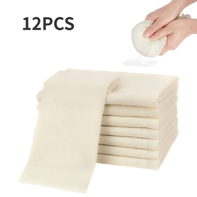 12PCS 50cm Cotton Cheese Cloth Food Straining Gauze Cooking Draining ...