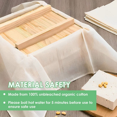 12PCS 50cm Cotton Cheese Cloth Food Straining Gauze Cooking Draining ...