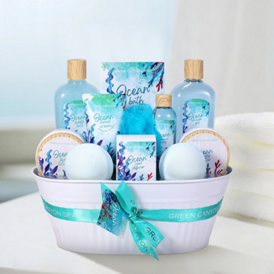 12Pcs Ocean Breeze Luxury Bath Spa Set | DIY at B&Q