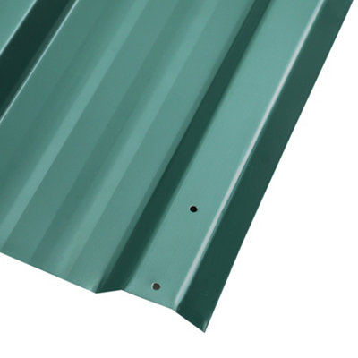 12Pcs/Pack Dark Green Metal Roofing Covers Corrugated Roof Panels 129cm ...