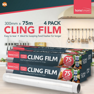 12pk Cling Film For Catering Bulk Pack, 12 Rolls - 30m x 30cm Wide ...