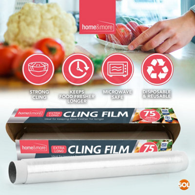 12pk Cling Film For Catering Bulk Pack, 12 Rolls - 30m x 30cm Wide ...