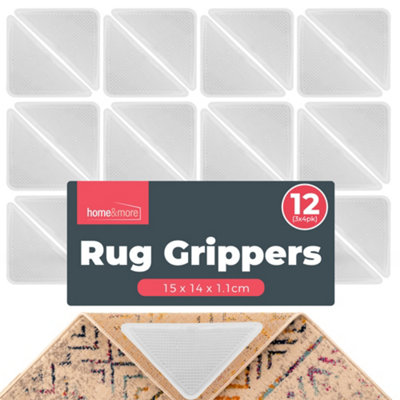 12pk Rug Grippers for Hardwood Floors Anti Slip Rug Grippers for ...