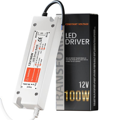 12V 100W 8A LED Power Supply ,Converts AC90-240V into 12V, Constant ...