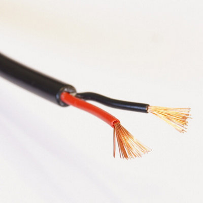 12v 24v Automotive 2 Core Round Twin Thin Wall Wiring Red Black Wire ...